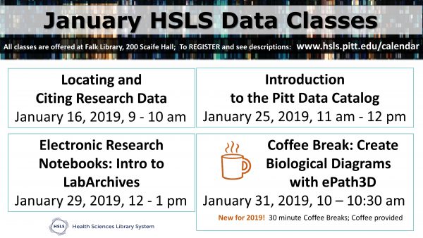 January Data Classes – What's New @ HSLS MolBio