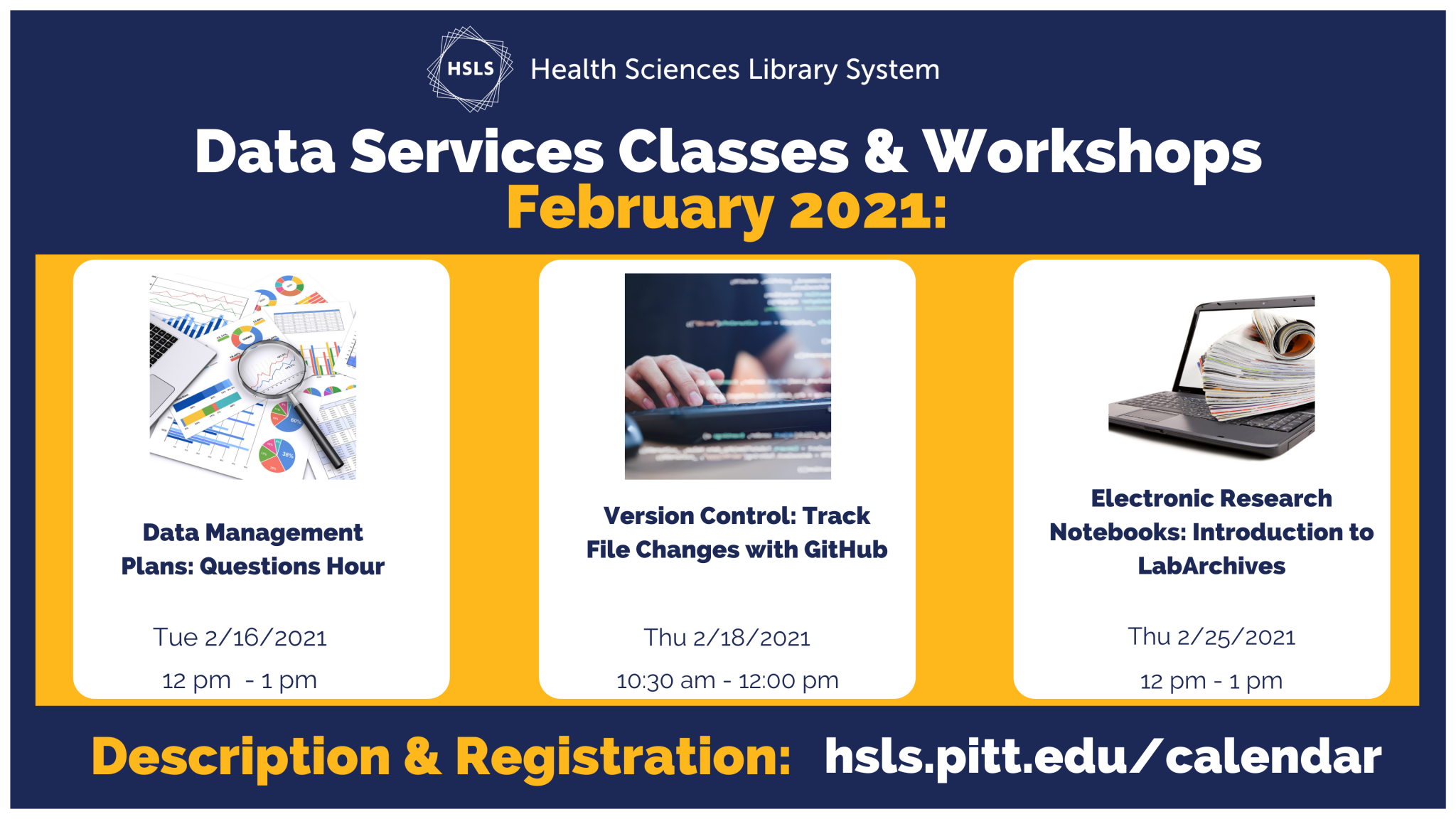Feb Data Classes – What's New @ HSLS MolBio