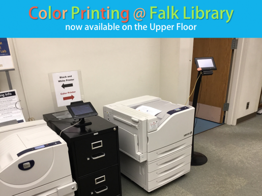 Color Printing at Falk Library – HSLS Update