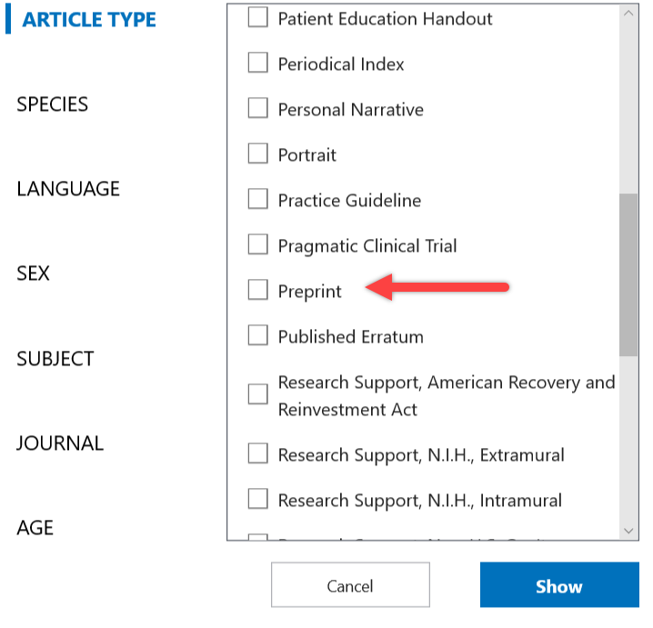 NIH Preprint Pilot – HSLS Update